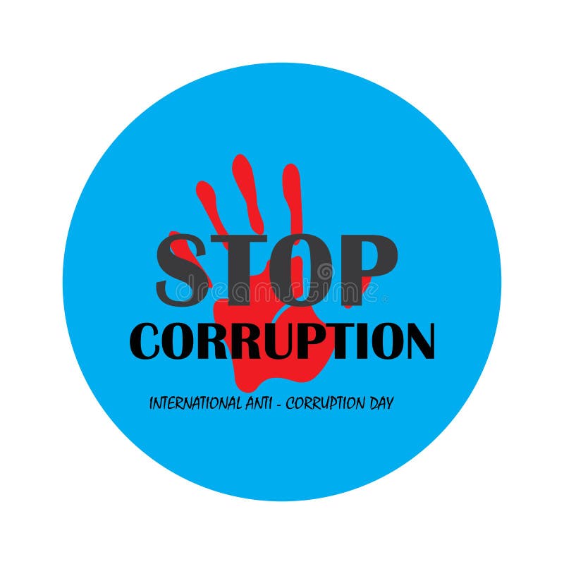 Stop Corruption and International Anti-Corruption Day Stock Vector ...