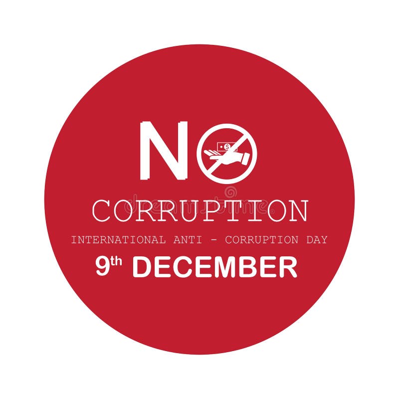 Stop Corruption and International Anti-Corruption Day Stock Vector ...