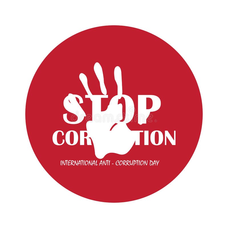 Stop Corruption and International Anti-Corruption Day Stock Vector ...