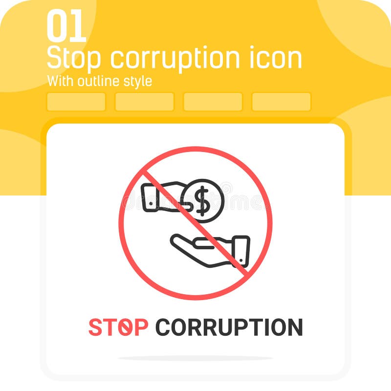 Stop Corruption Logo Design Template Stock Illustrations – 51 Stop ...