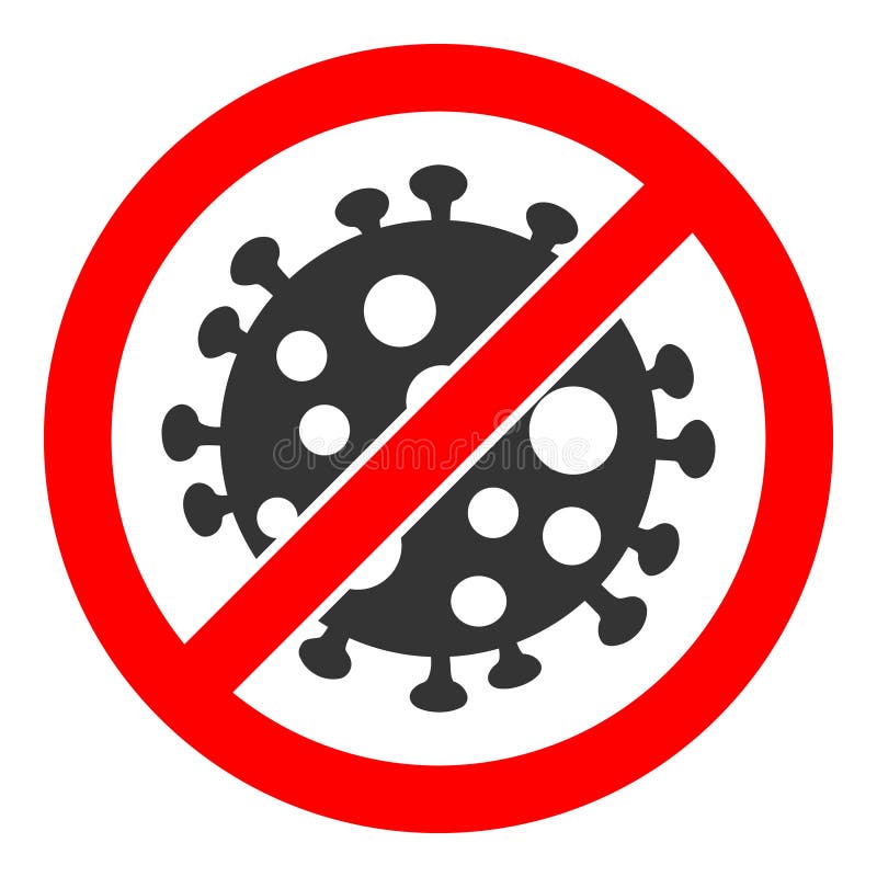 Stop Covid Infection Vector Icon Illustration Stock Vector ...