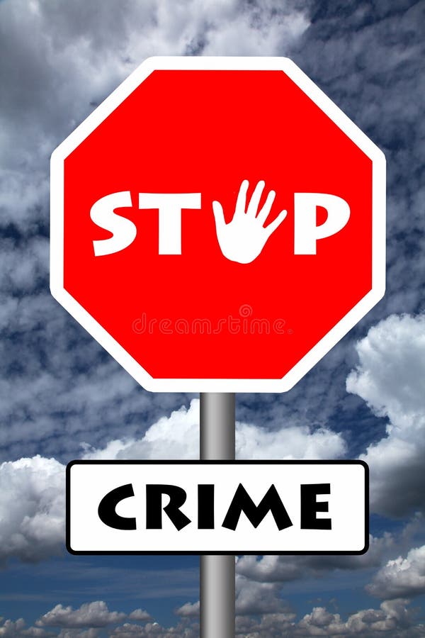 Stop crime stock vector. Illustration of splash, spot - 35971025