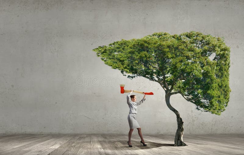 Stop cutting trees stock image. Image of plant, protection - 56166807