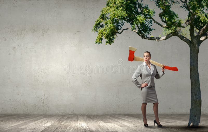 Stop cutting trees stock image. Image of liver, timber - 56333447