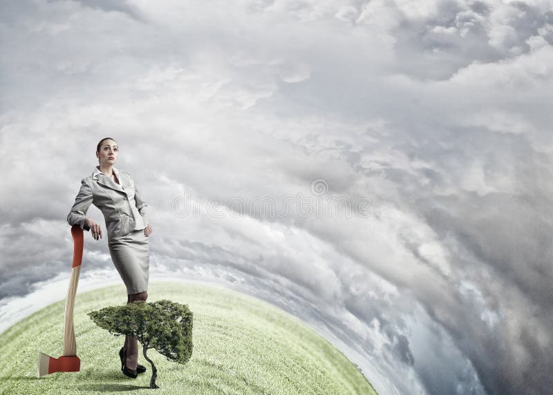 Stop cutting trees stock photo. Image of logging, health - 56360424