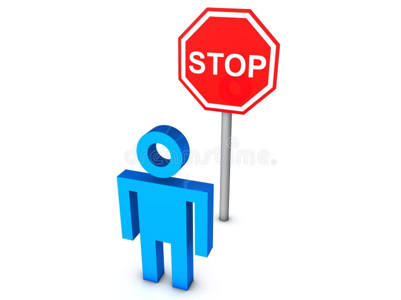 Stop stock illustration. Illustration of stop, business - 42568542