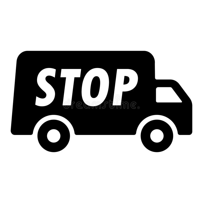 Stop delivery icon design stock vector. Illustration of export - 216183915