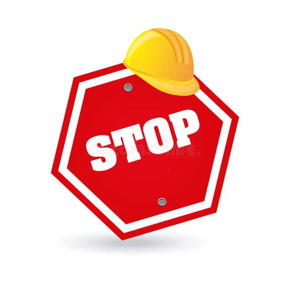 Stop design stock illustration. Illustration of construction - 45435202