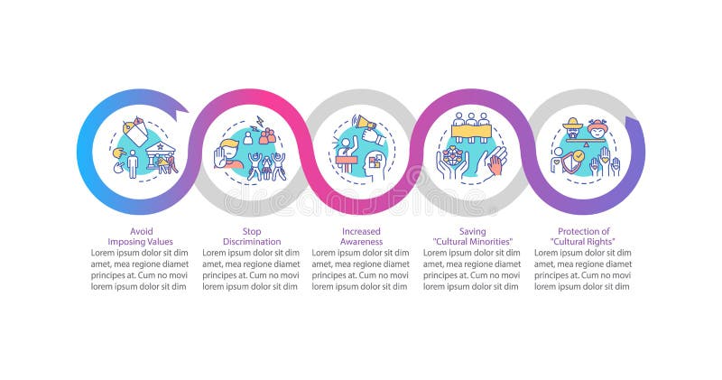Stop Discrimination Vector Infographic Template Stock Vector ...