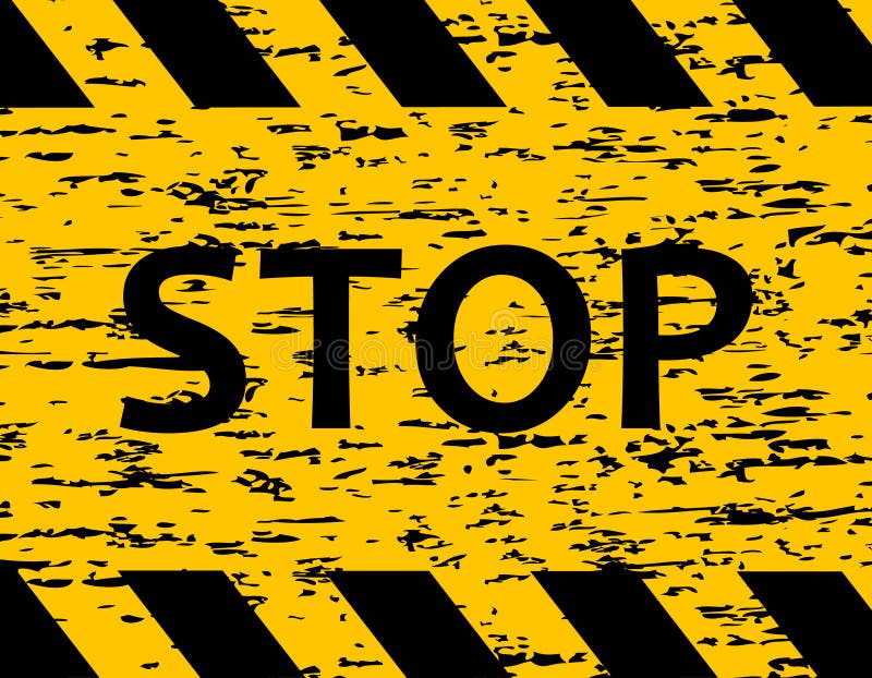 Stop. Do Not Cross. Increased Danger. the Tape is Protective Yellow ...