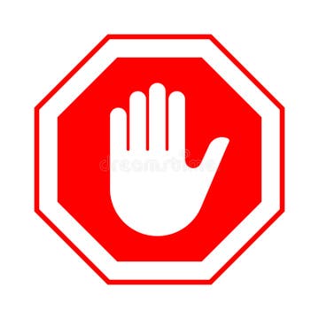 Do Not Enter Hand Stock Illustrations – 637 Do Not Enter Hand Stock ...