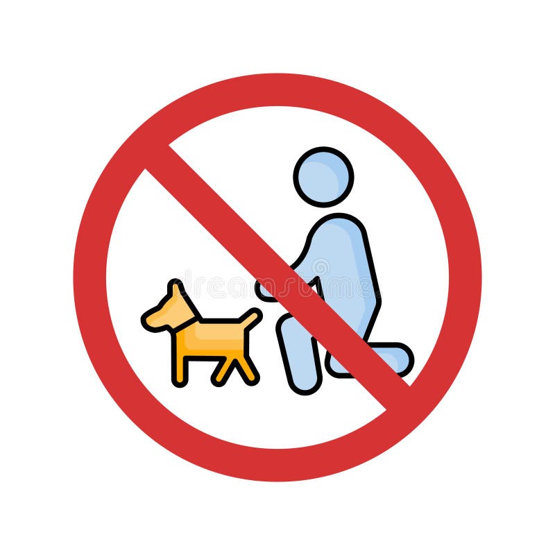 Stop Dog Isolated Vector Icon Which Can Easily Modify or Edit Editorial ...