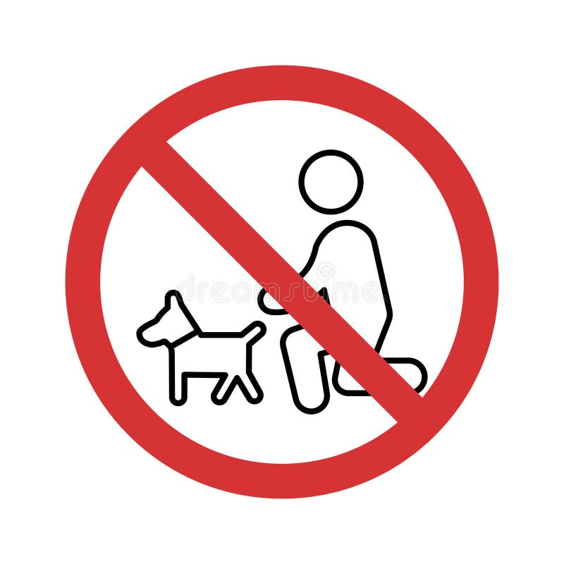 Stop Dog Isolated Vector Icon Which Can Easily Modify or Edit Stock ...