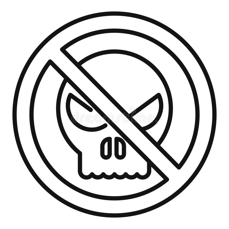 Stop Dos Attack Icon Outline Vector. Secured Hacker Stock Illustration ...
