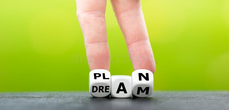 Stop Dreaming and Start Planning. Stock Image - Image of goal, learning ...