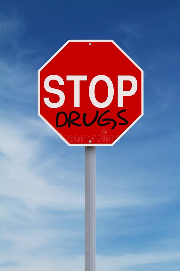 Stop Drugs stock image. Image of abuse, traffic, road - 44964435