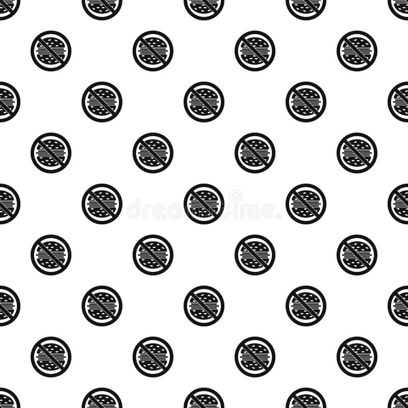 Stop Fast Food Vector. No Food or Drinks Allowed Icon. Isolated ...