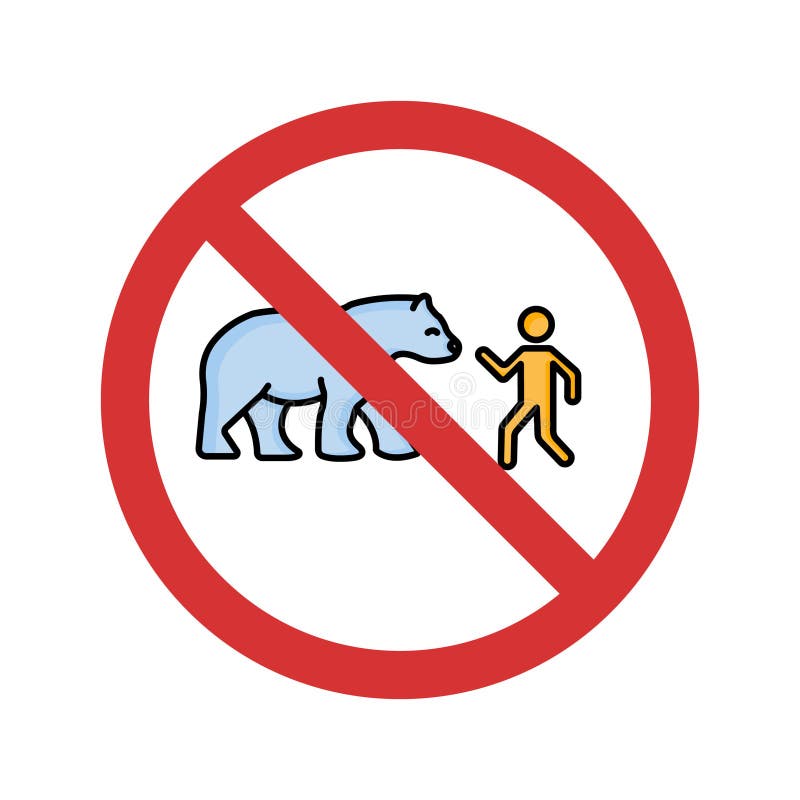 Stop Do Not Feed the Animals Beware, Caution Sign No Feeds Animal on ...