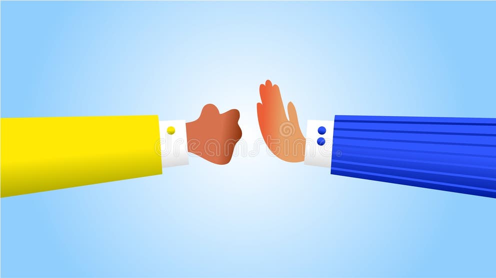 Stop the fight stock illustration. Illustration of competitive - 1101576