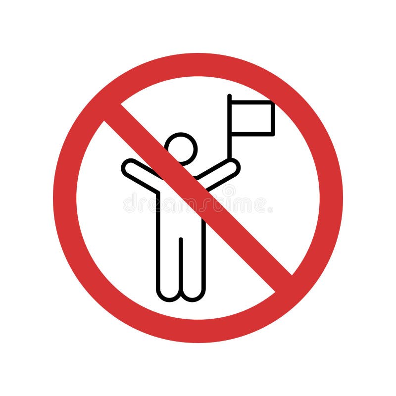 Stop Flag Isolated Vector Icon Which Can Easily Modify or Edit Stock ...