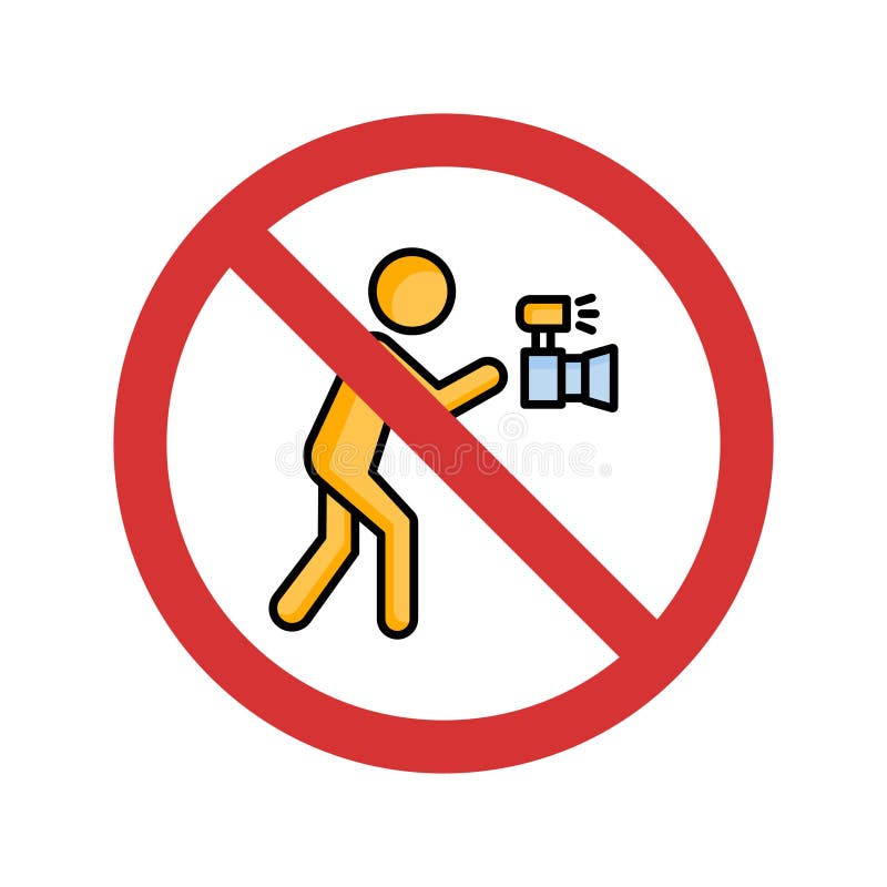 Stop Footage Isolated Vector Icon Which Can Easily Modify or Edit Stock ...