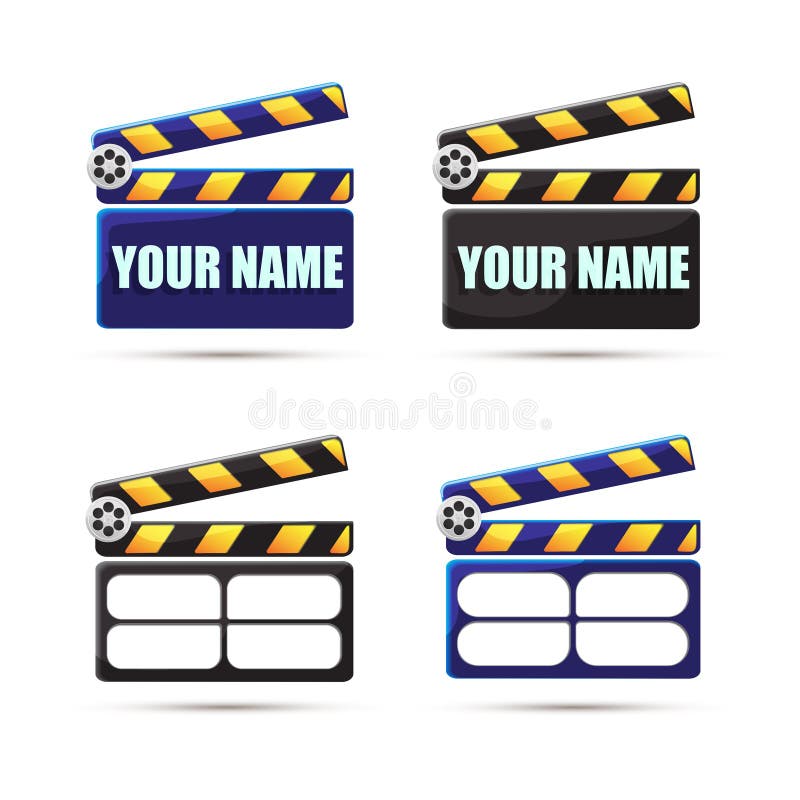 Stop Frame. Clapperboard Vector Illustration Stock Illustration ...