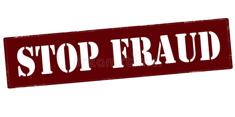 Stop fraud sign or stamp stock vector. Illustration of background ...