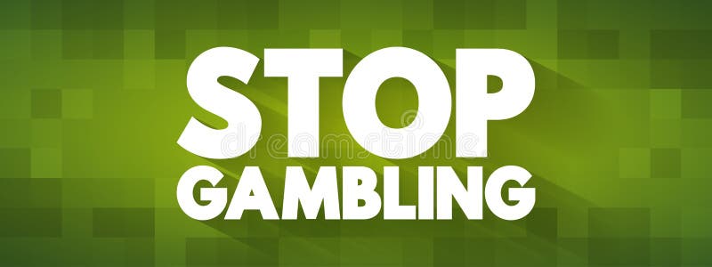 Stop Gambling Stock Illustrations – 777 Stop Gambling Stock ...
