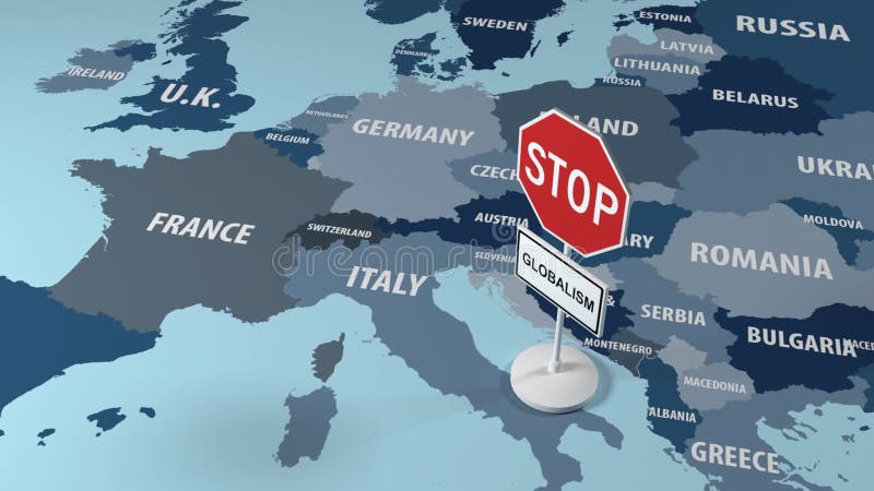 Stop Sign. the Ban in Europe of Something. Stock Video - Video of stop ...