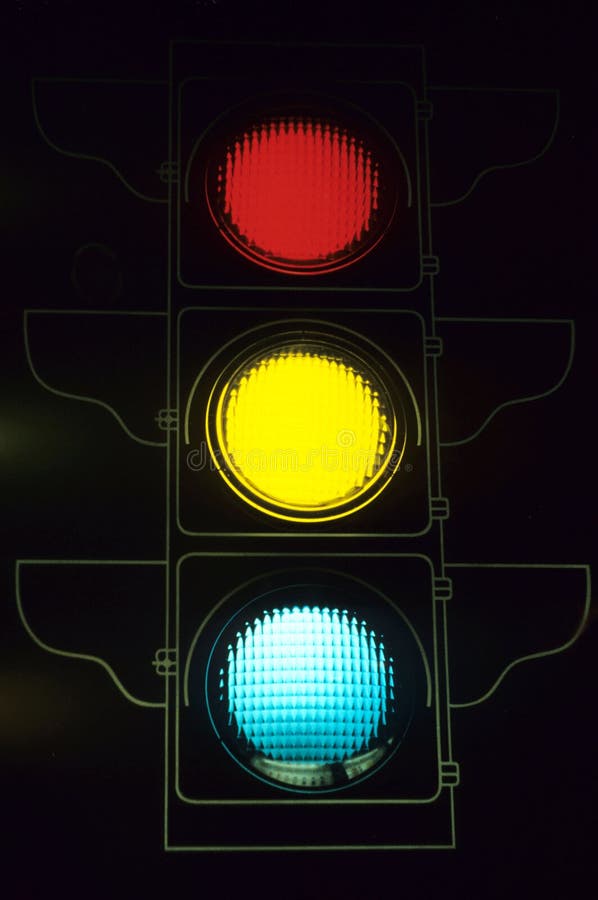 Stop, go, caution stock photo. Image of sign, green, neon - 6114756