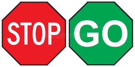 Stop Go sign stock vector. Illustration of concept, exit - 13275630