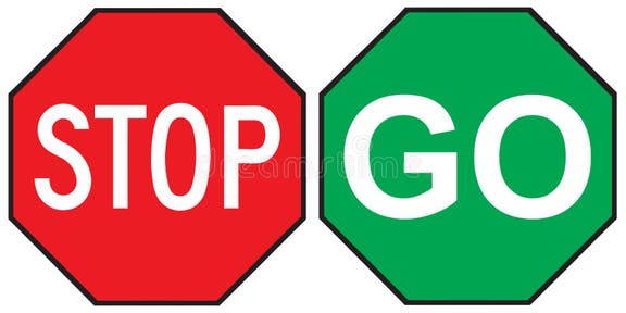 Stop Go sign stock vector. Illustration of concept, exit - 13275630