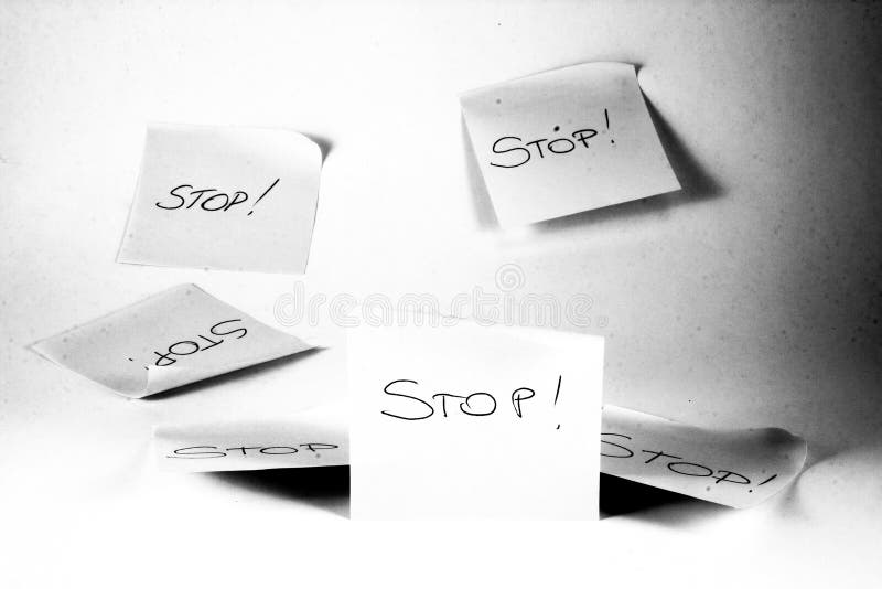 Stop stock photo. Image of sticky, heart, page, stop - 49931176