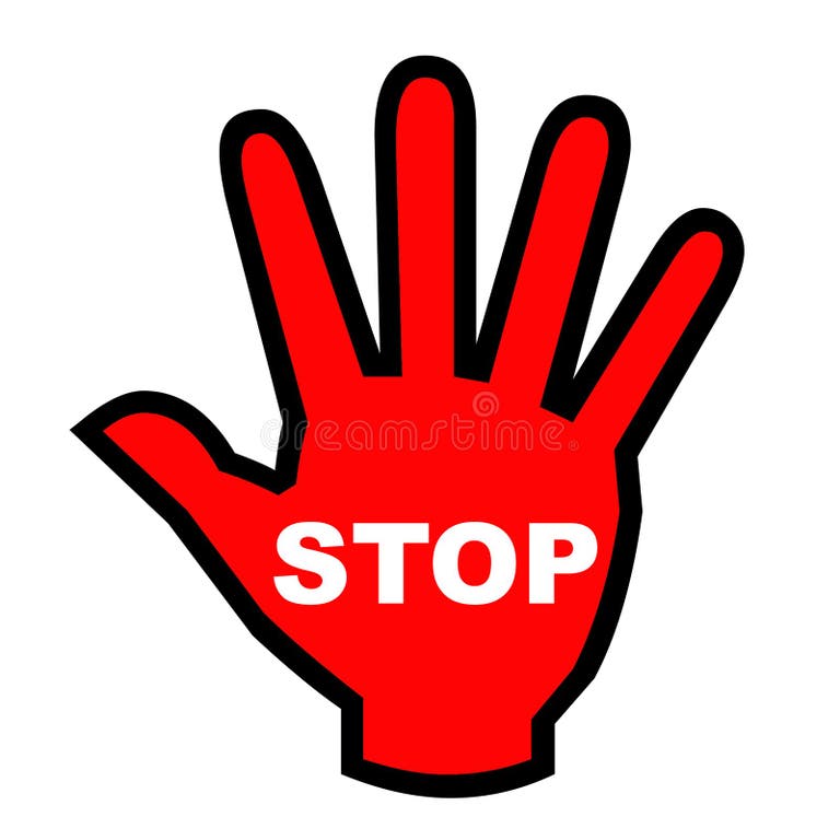 Red Stop Hand Stock Illustrations – 13,983 Red Stop Hand Stock ...
