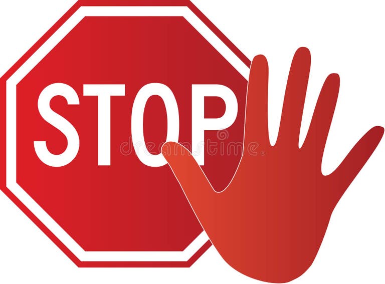 Stop Hand Signal Stock Illustrations – 6,310 Stop Hand Signal Stock ...