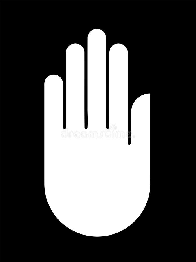 Black Hand Stop Stock Illustrations – 19,341 Black Hand Stop Stock ...
