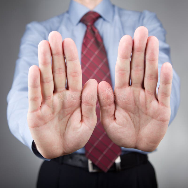 Stop hand sign stock photo. Image of gesture, human, person - 30444288