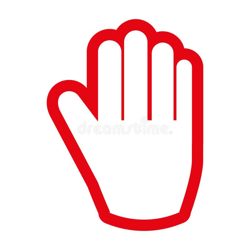 Stop Hand Sign Clip Art