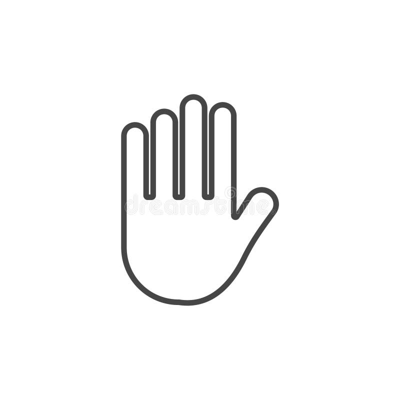 Stop Hand Icon, Hand Sign Icon, No Entry or Stop Symbol Stock Vector ... Stop Hand Icon, Hand Sign Icon, No Entry or Stop Symbol Stock Vector ...