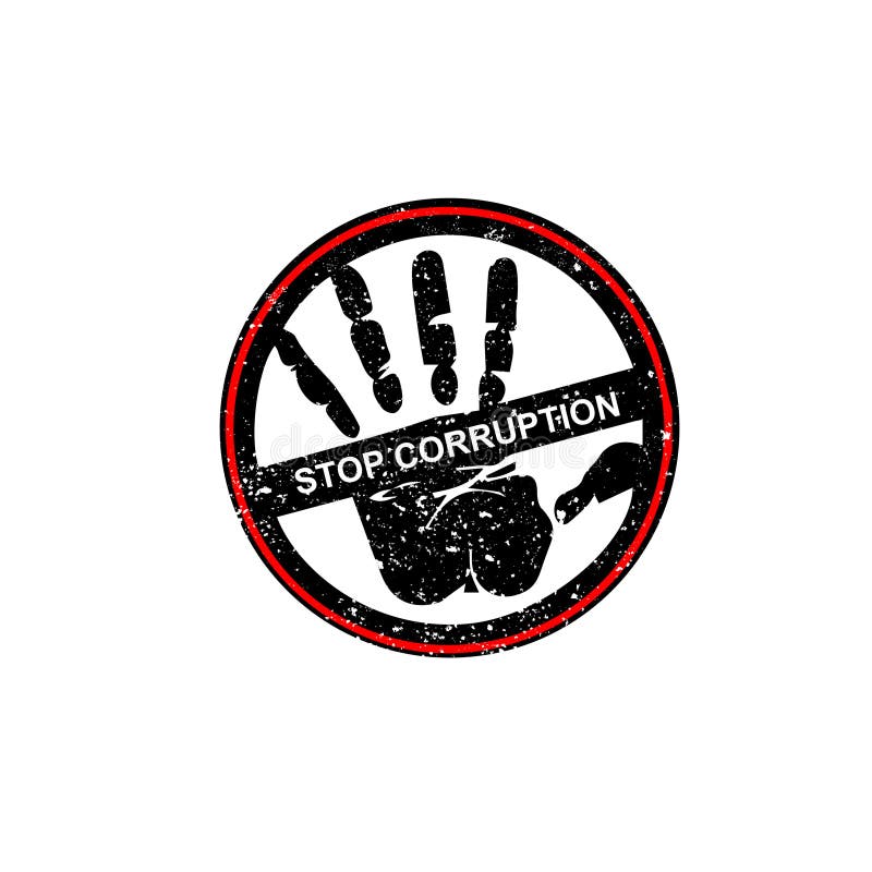 Stop Hand Logo Circle Logo Vector Illustration Sign Stock Vector ...