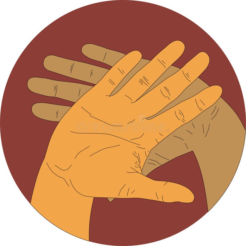 Stop Hand Refuses Vector Illustration Stock Vector - Illustration of ...