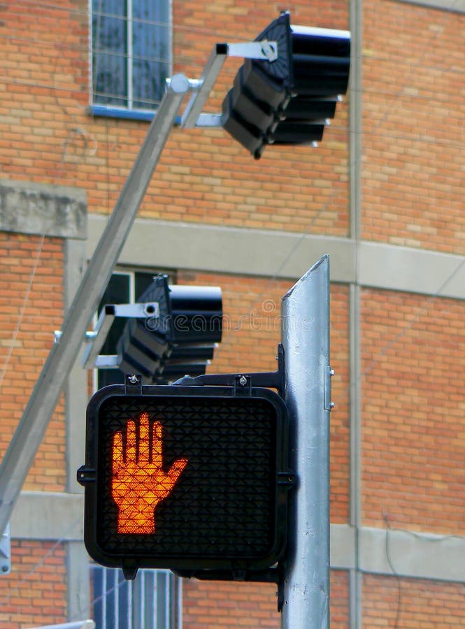 Stop Hand Traffic Light. Stop Concept Stock Photo - Image of ...