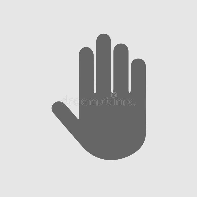 Stop Hand Vector Icon. Vector Illustration EPS 10 Stock Vector ...