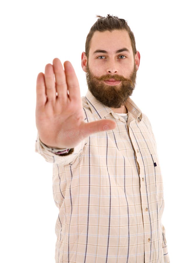 Stop hand stock photo. Image of open, confident, halt - 43171762