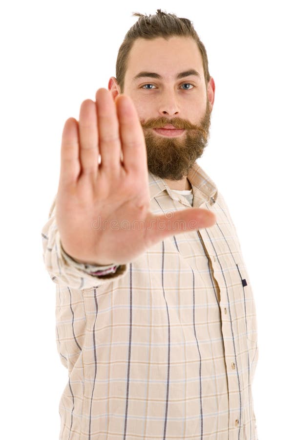 Stop hand stock photo. Image of halt, showing, power - 41683320