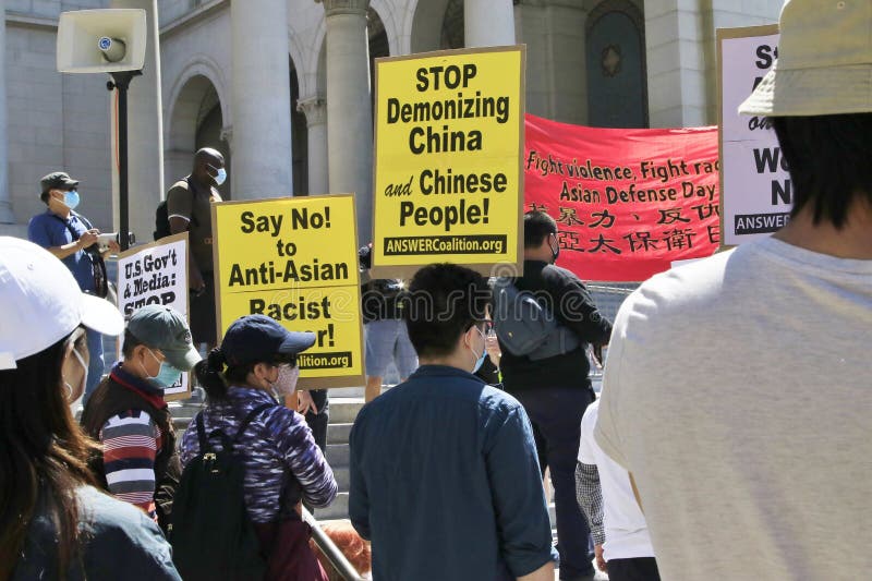 Stop the Hate rally editorial image. Image of wuhan - 214516775
