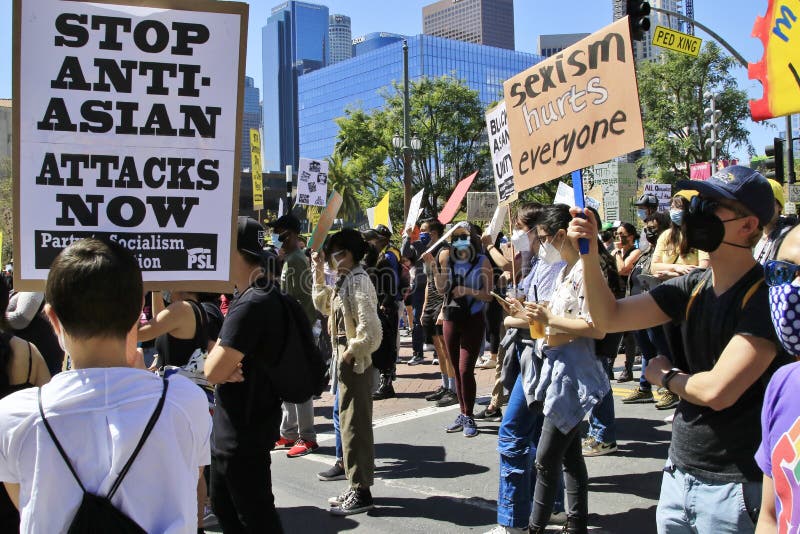 Stop the Hate rally editorial photography. Image of china - 214516777