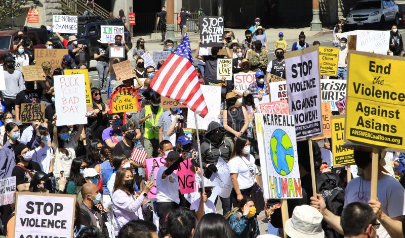 Stop the Hate rally editorial photography. Image of shooting - 214516852