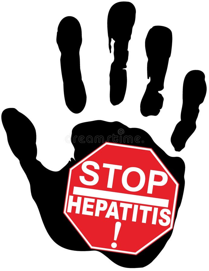 Stop Hepatitis Illustration Stock Illustration - Illustration of text ...
