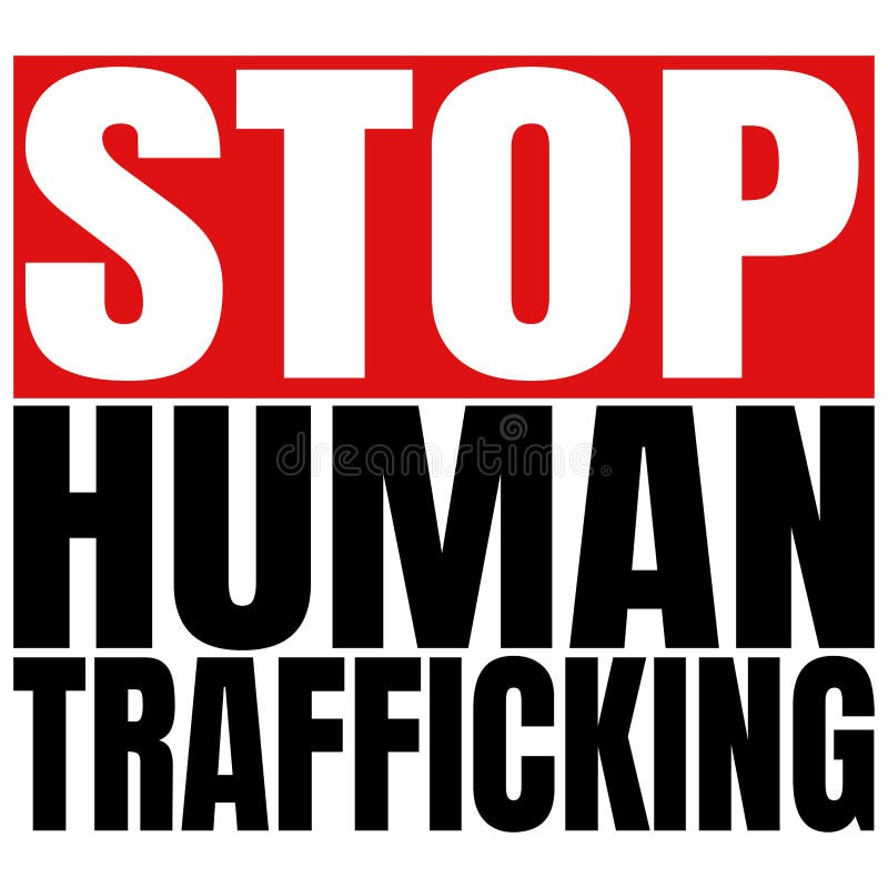 Stop Human Trafficking Banner. Vector Stock Vector - Illustration of ...